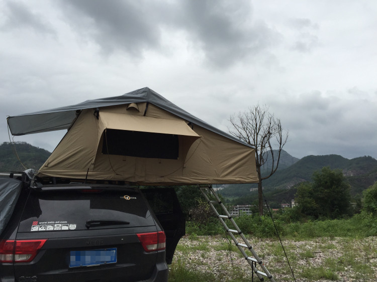 Canvas Off Road 4x4 Roof Top Tent Single Layer TL19 For Outdoor Camping